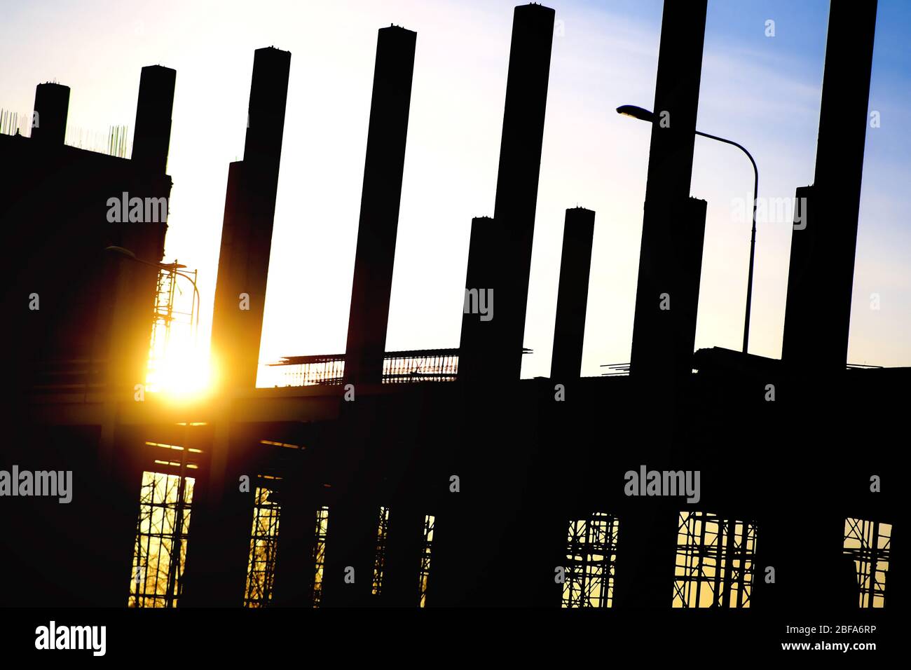 Reinforced concrete columns demolition hi-res stock photography and ...