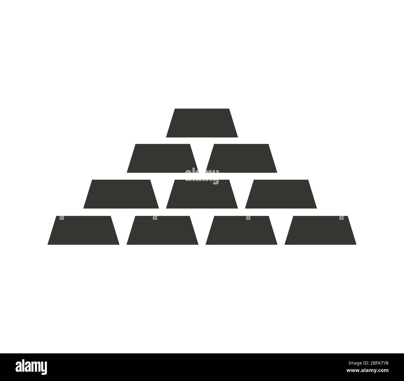 bullion icon illustrated in vector on white background Stock Vector ...