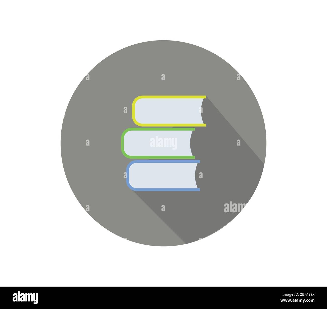 book icon illustrated in vector on white background Stock Vector Image ...