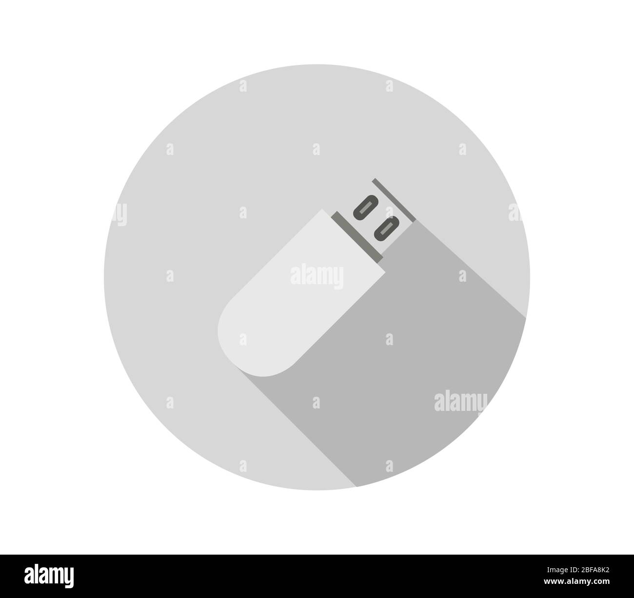 usb icon illustrated in vector on white background Stock Vector Image ...