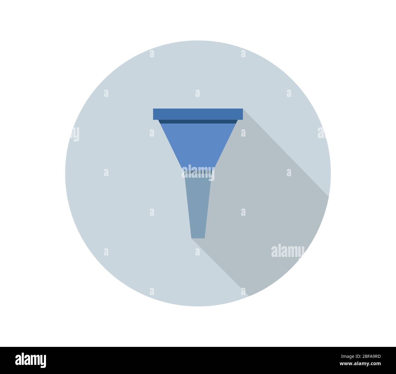 funnel icon illustrated in vector on white background Stock Vector ...
