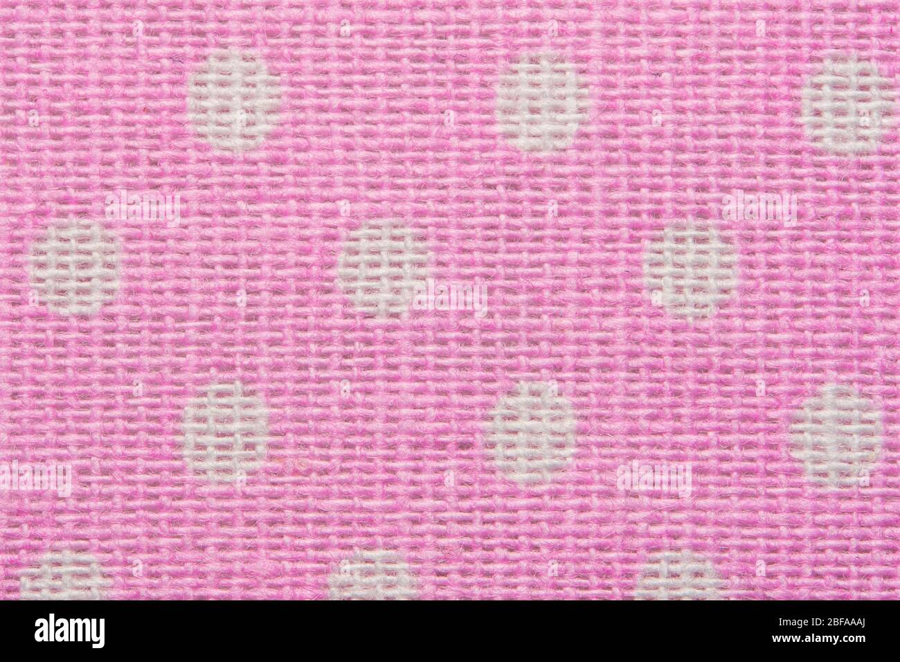 Pink and white spot pattern can be used for background. Polka dot macro ...