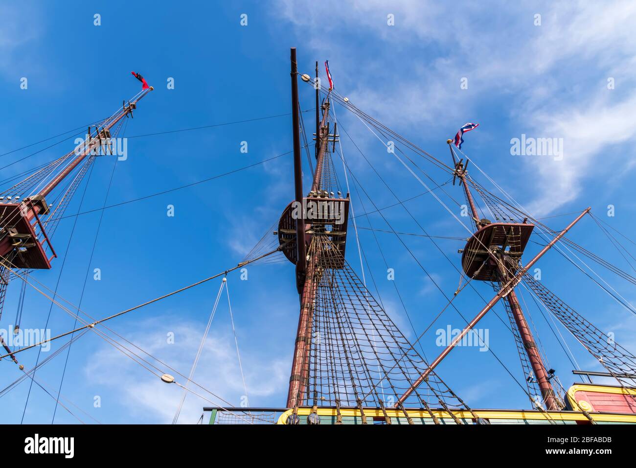 Backside of the VOC Ship at the Scheepvaartmuseum in Amsterdam. This ...