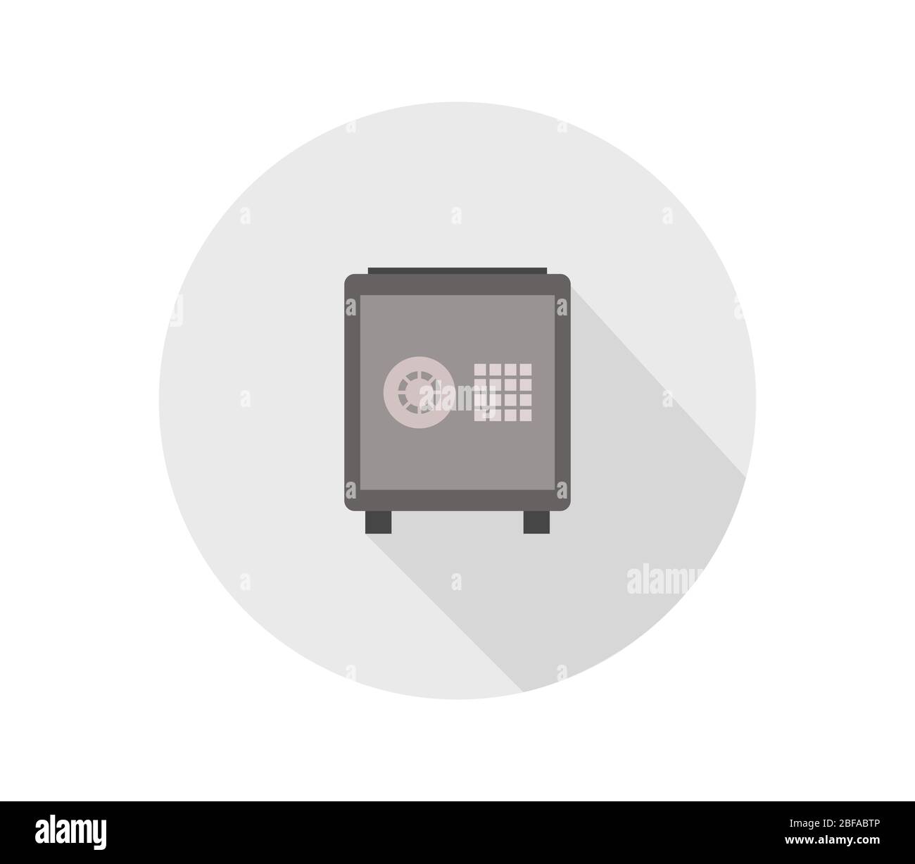 safe icon illustrated in vector on white background Stock Vector Image ...
