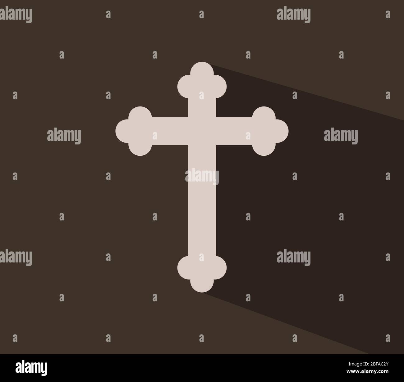 cross icon illustrated in vector on white background Stock Vector Image ...