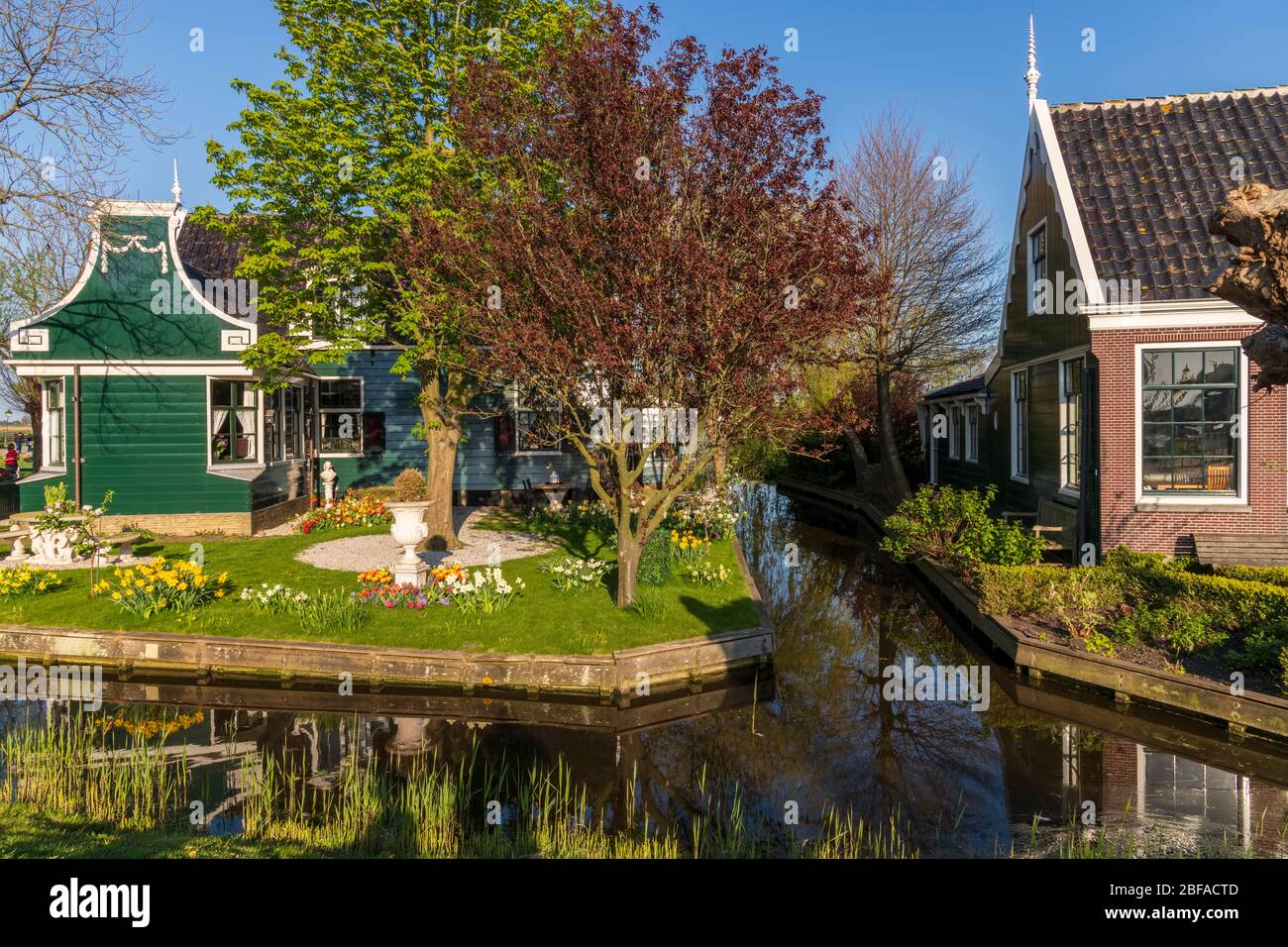 Old dutch houses in old dutch village, holland the netherlands Stock ...
