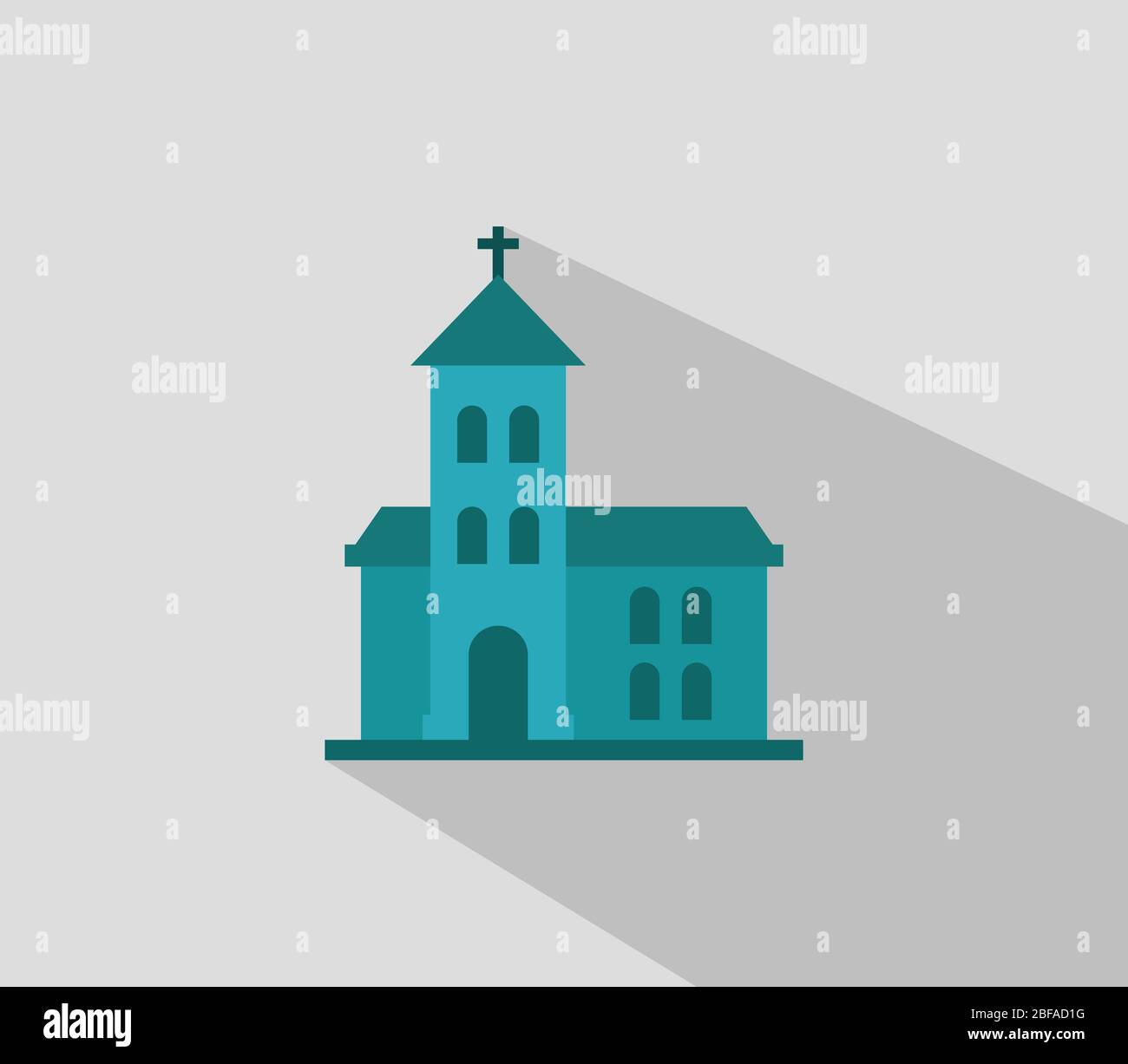 Church icon illustrated in vector on white background Stock Vector ...