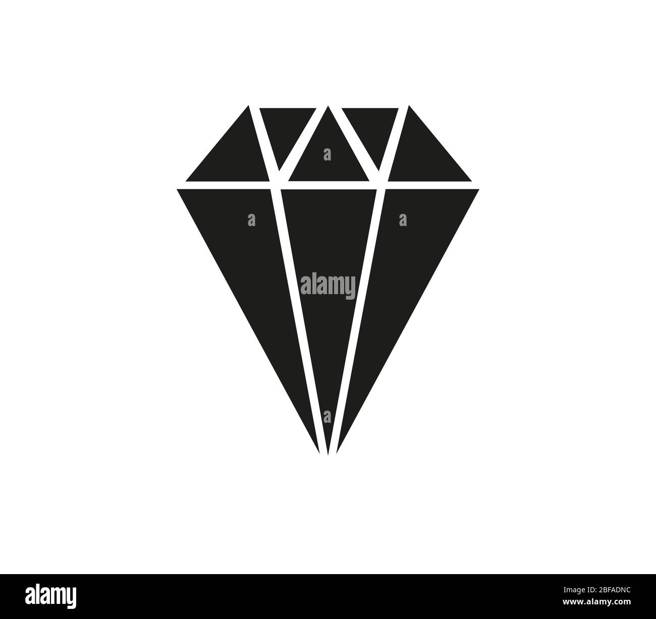 diamond icon illustrated in vector on white background Stock Vector ...