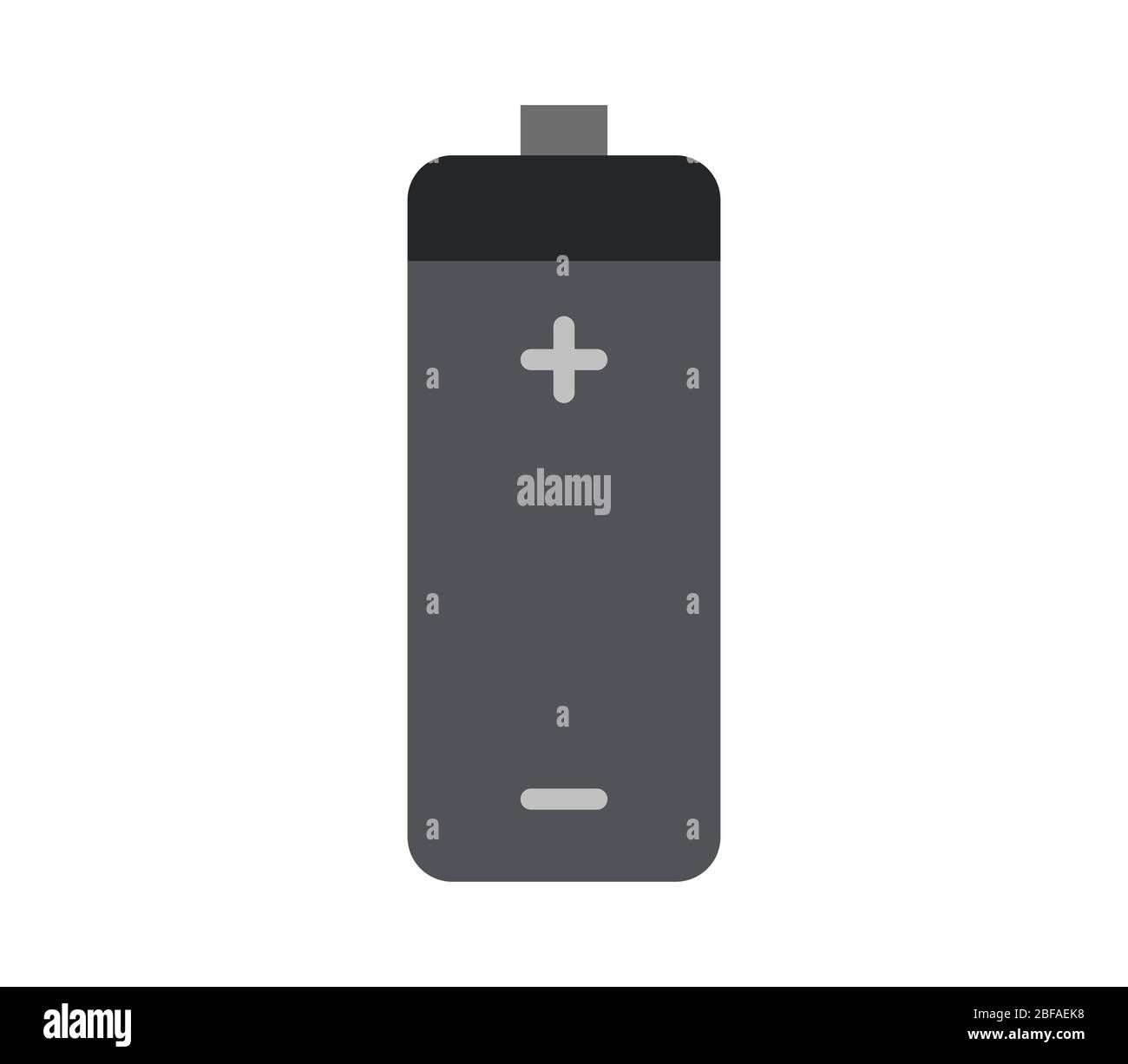 battery icon illustrated in vector on white background Stock Vector ...