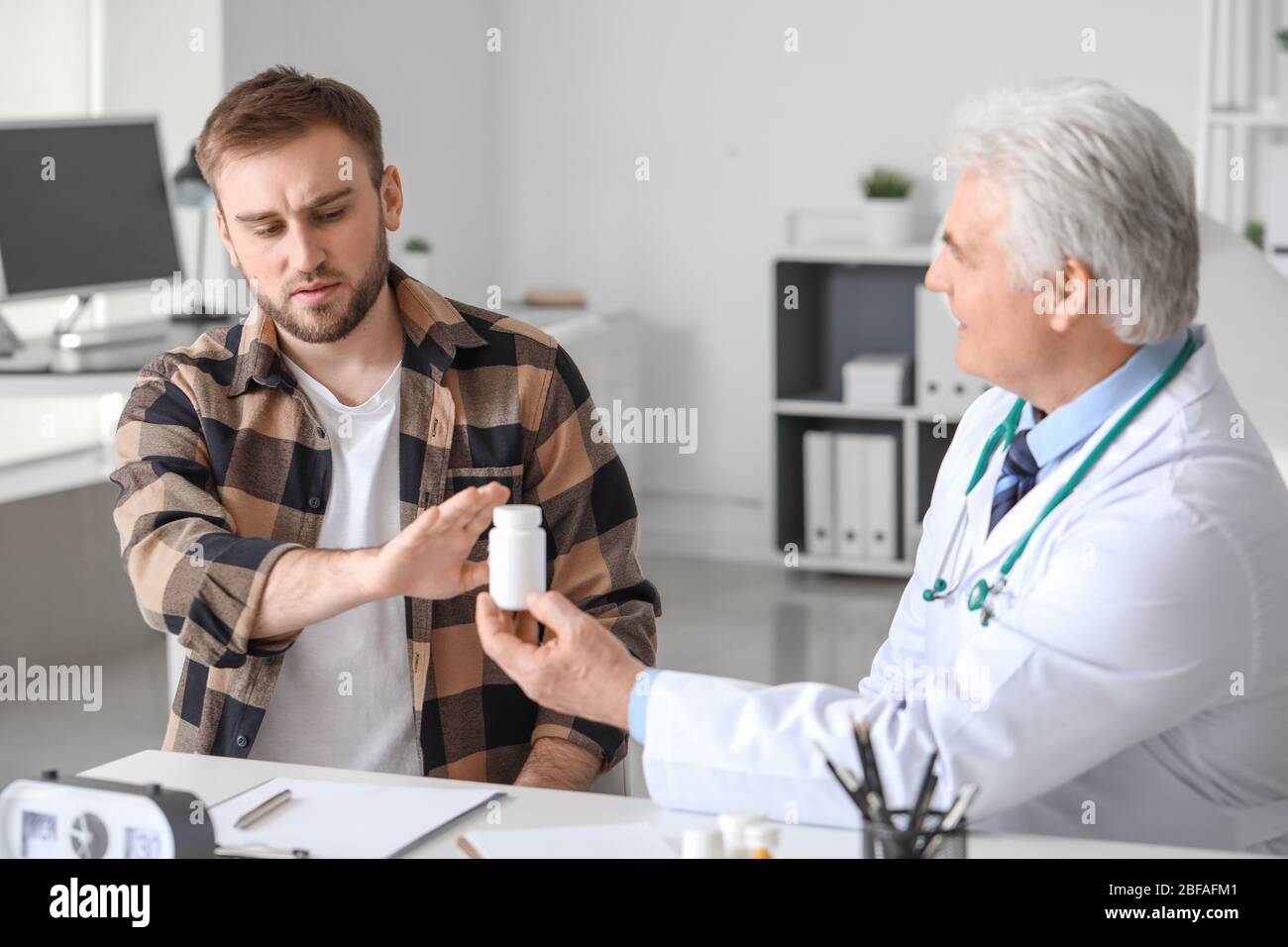Refusing pills hi-res stock photography and images - Alamy