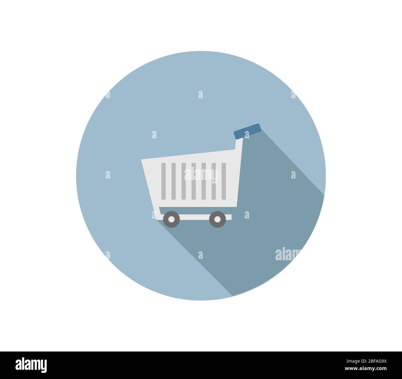 shopping cart icon illustrated in vector on white background Stock ...