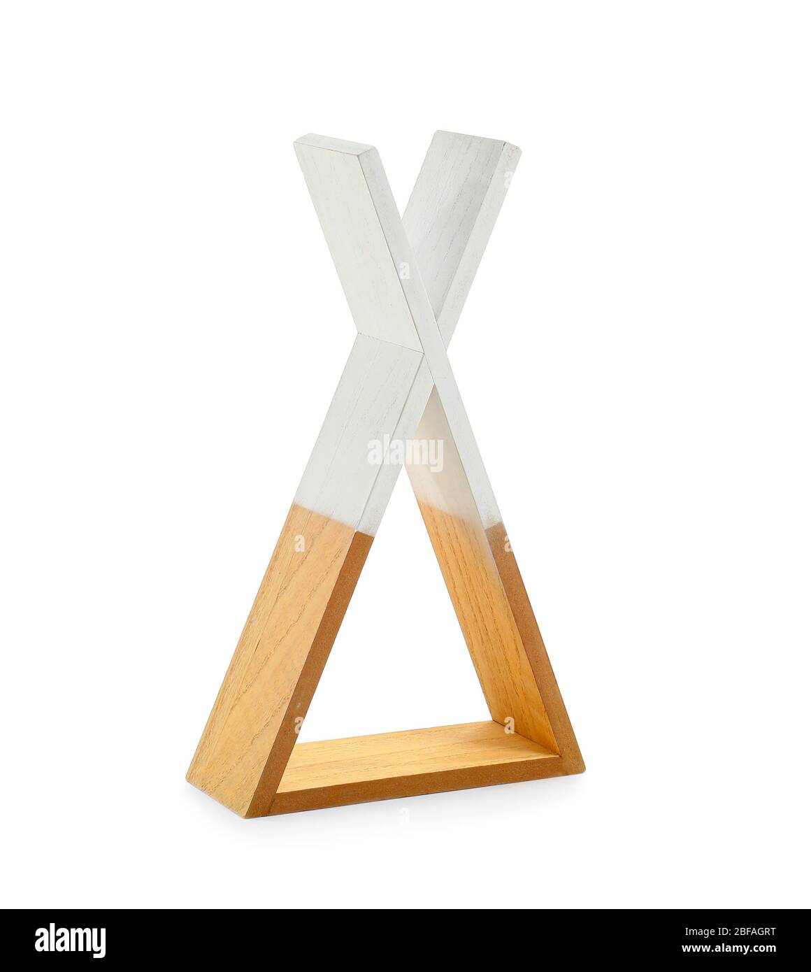 Stylish shelf on white background Stock Photo - Alamy