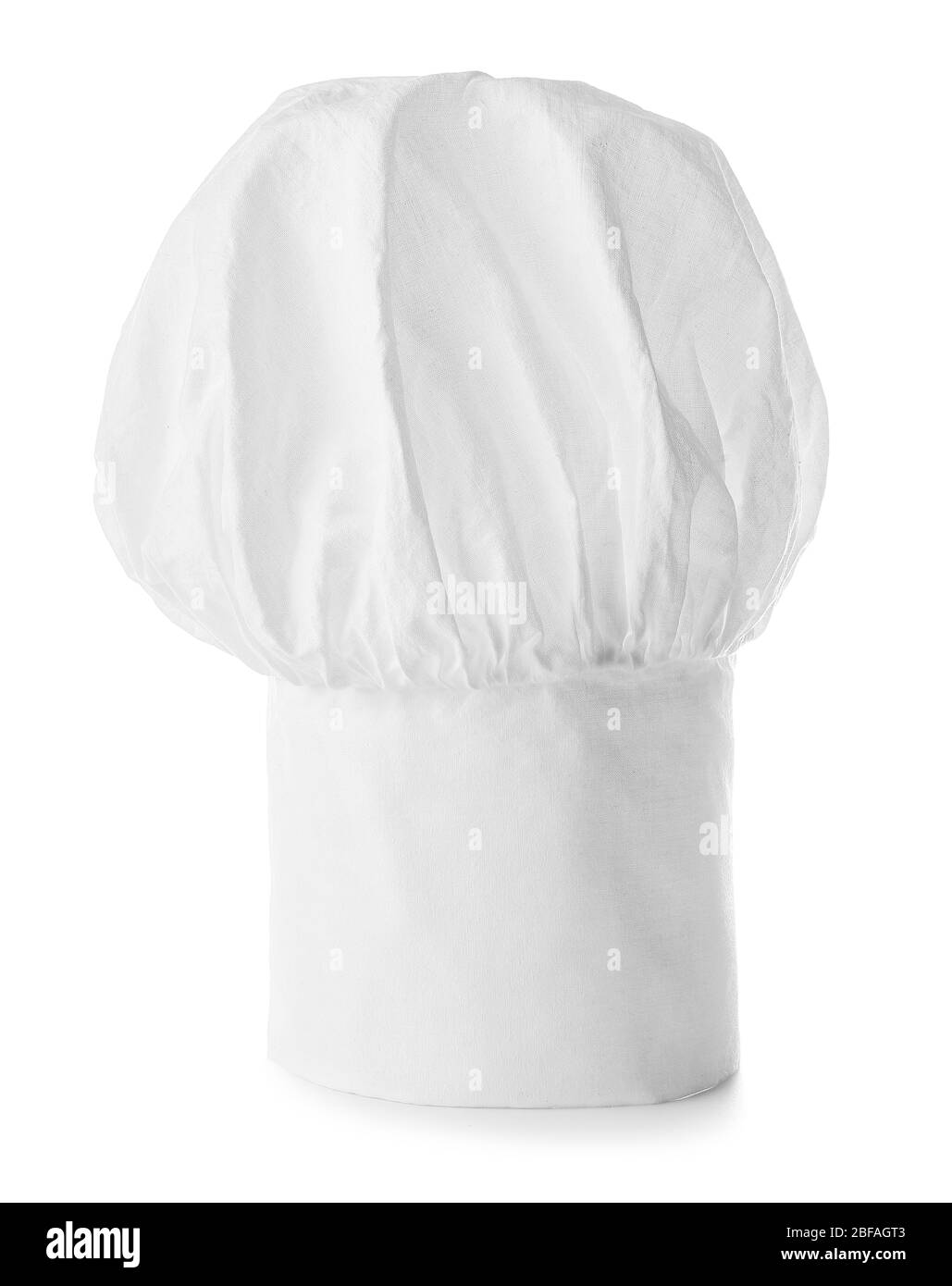Chef's hat on white background Stock Photo - Alamy