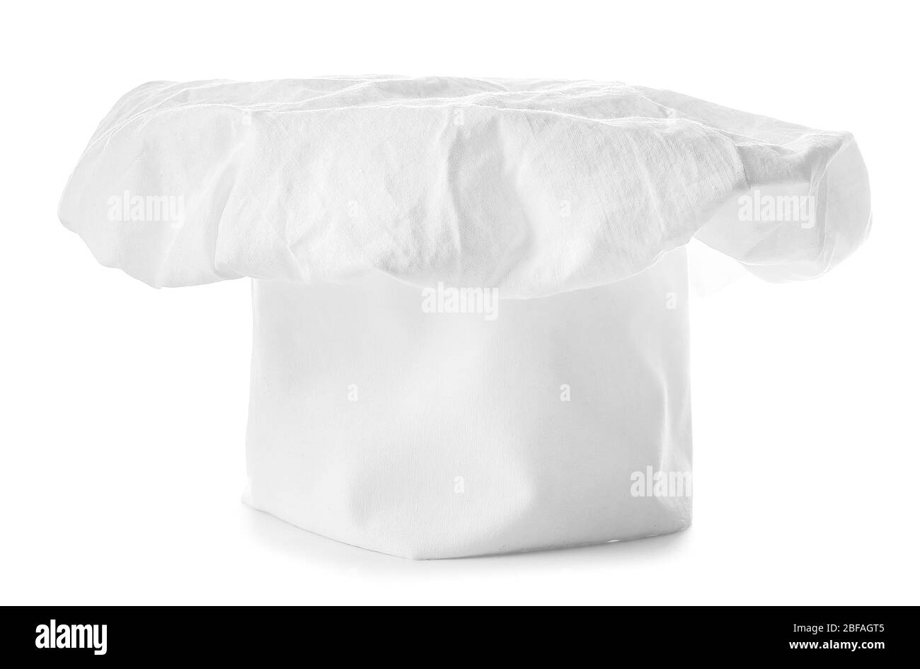 Chef's hat on white background Stock Photo - Alamy