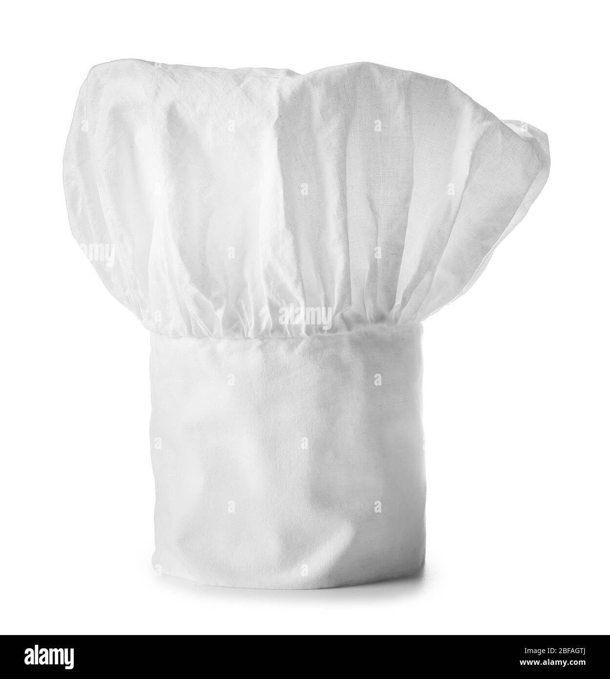 Chef's hat on white background Stock Photo - Alamy