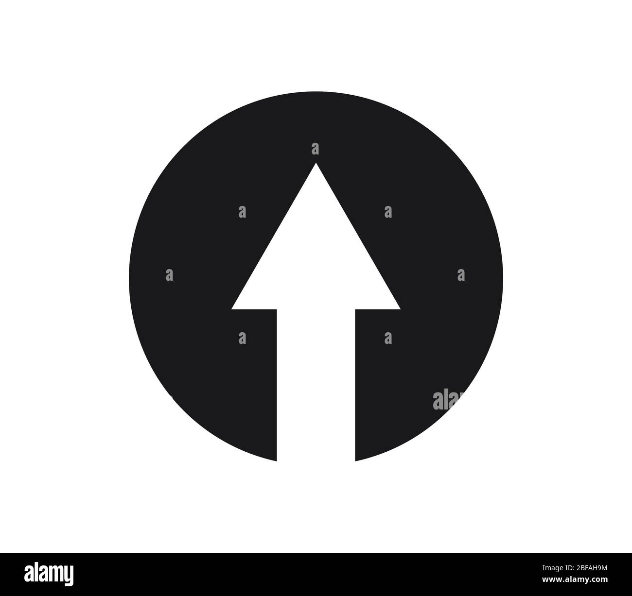 arrow icon illustrated in vector on white background Stock Vector Image ...