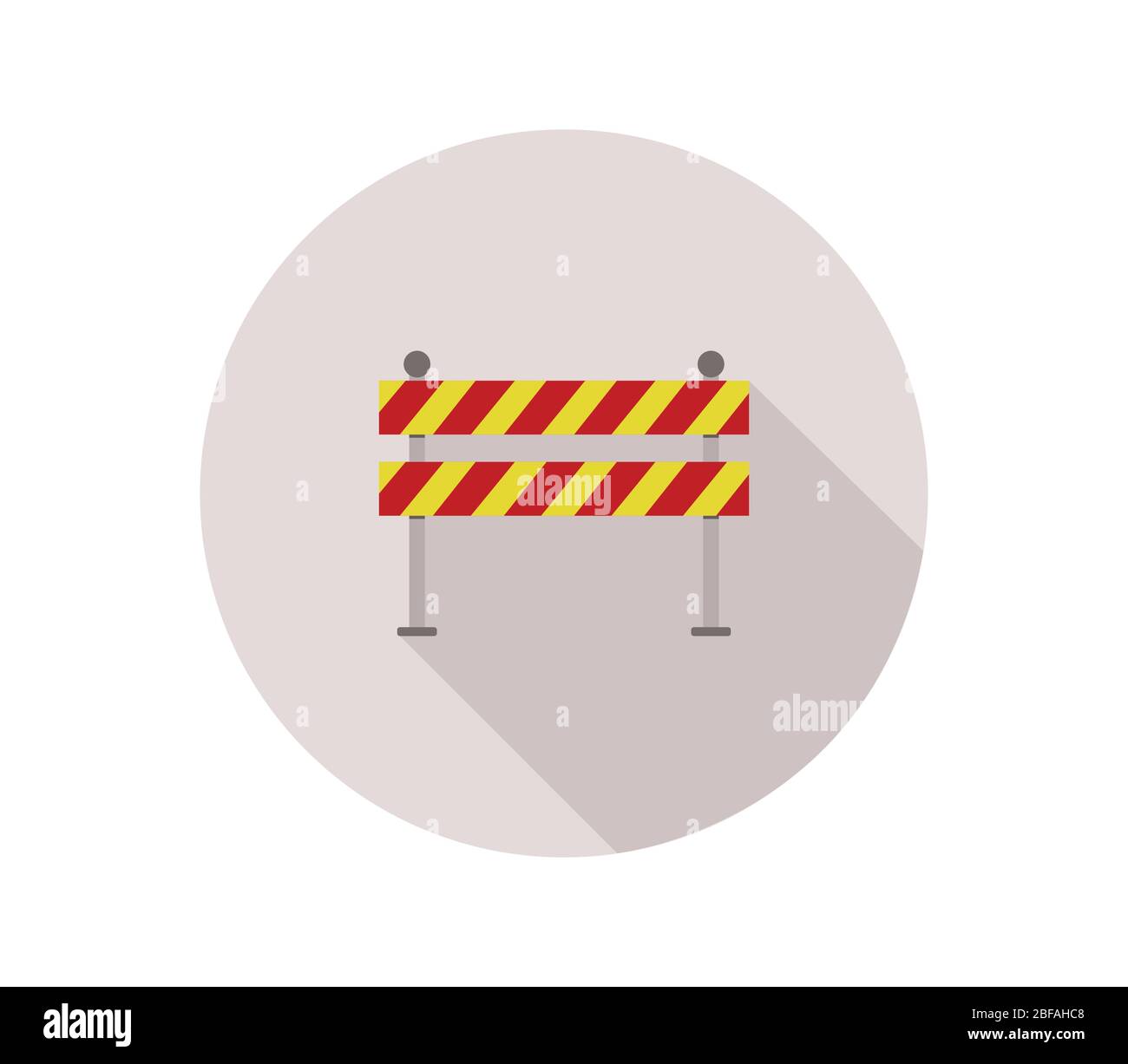roadblock icon illustrated in vector on white background Stock Vector ...