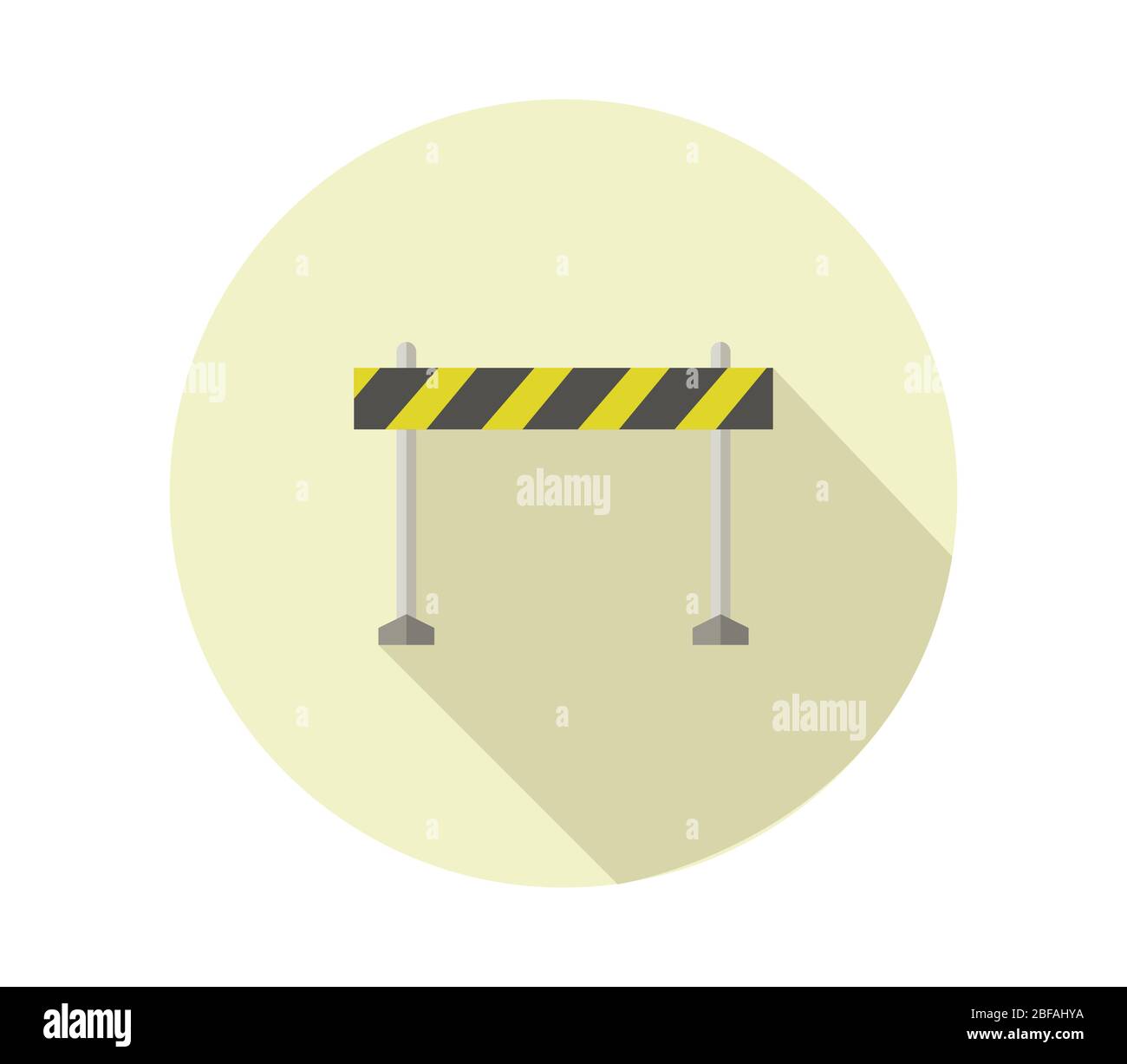 roadblock icon illustrated in vector on white background Stock Vector ...