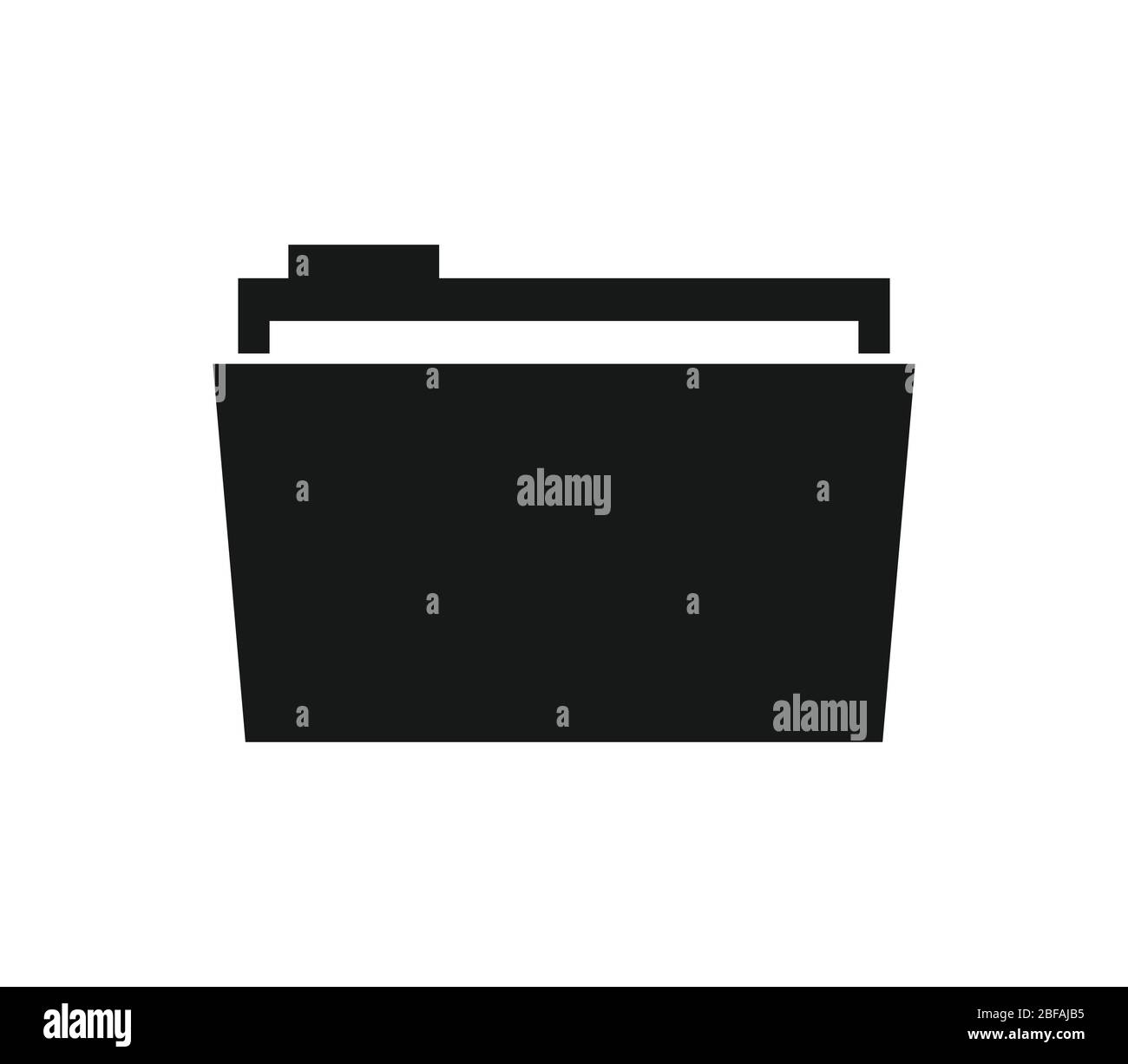 folder icon illustrated in vector on white background Stock Vector ...