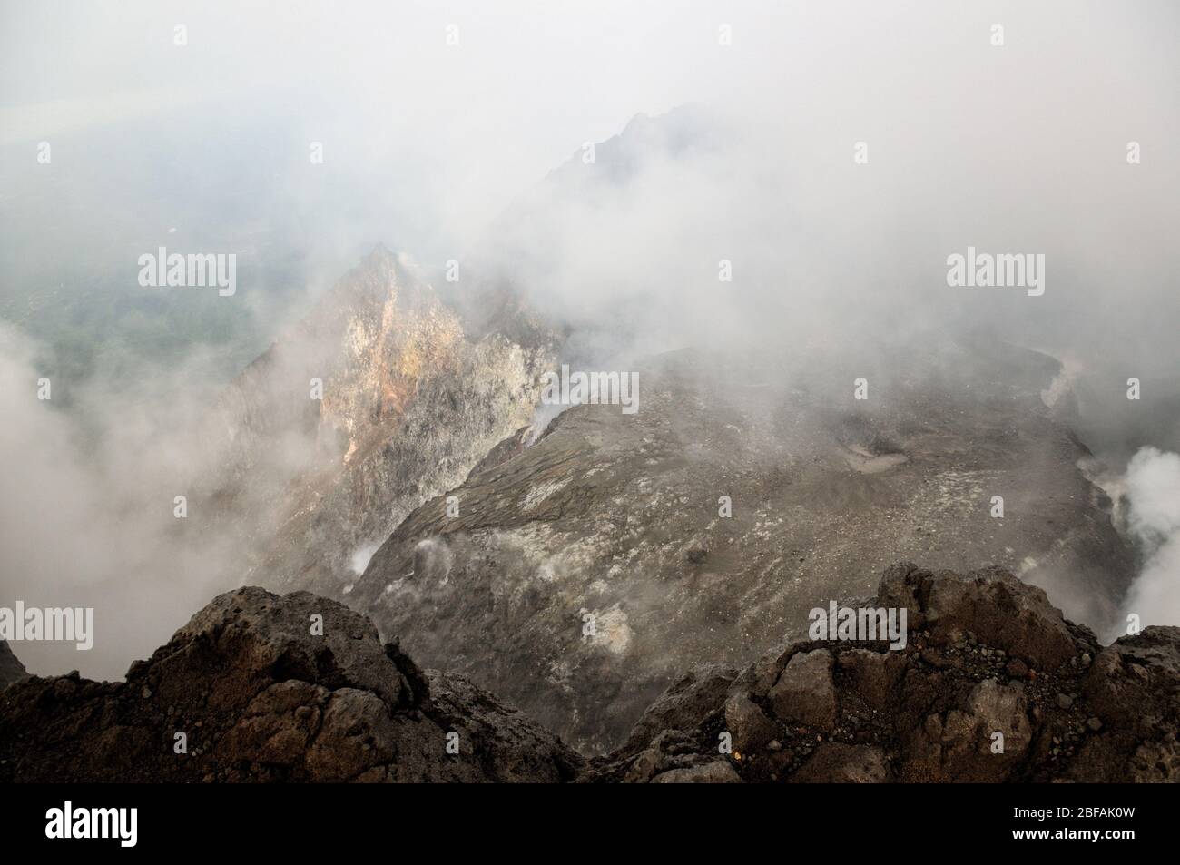 Crater of mount merapi hi-res stock photography and images - Alamy