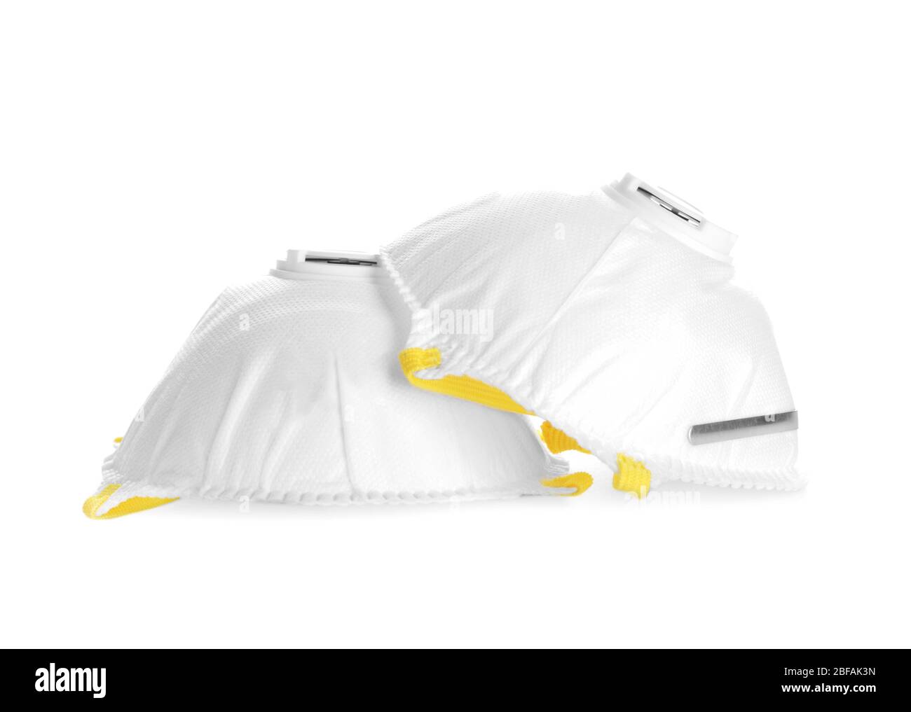 Medical masks on white background Stock Photo - Alamy