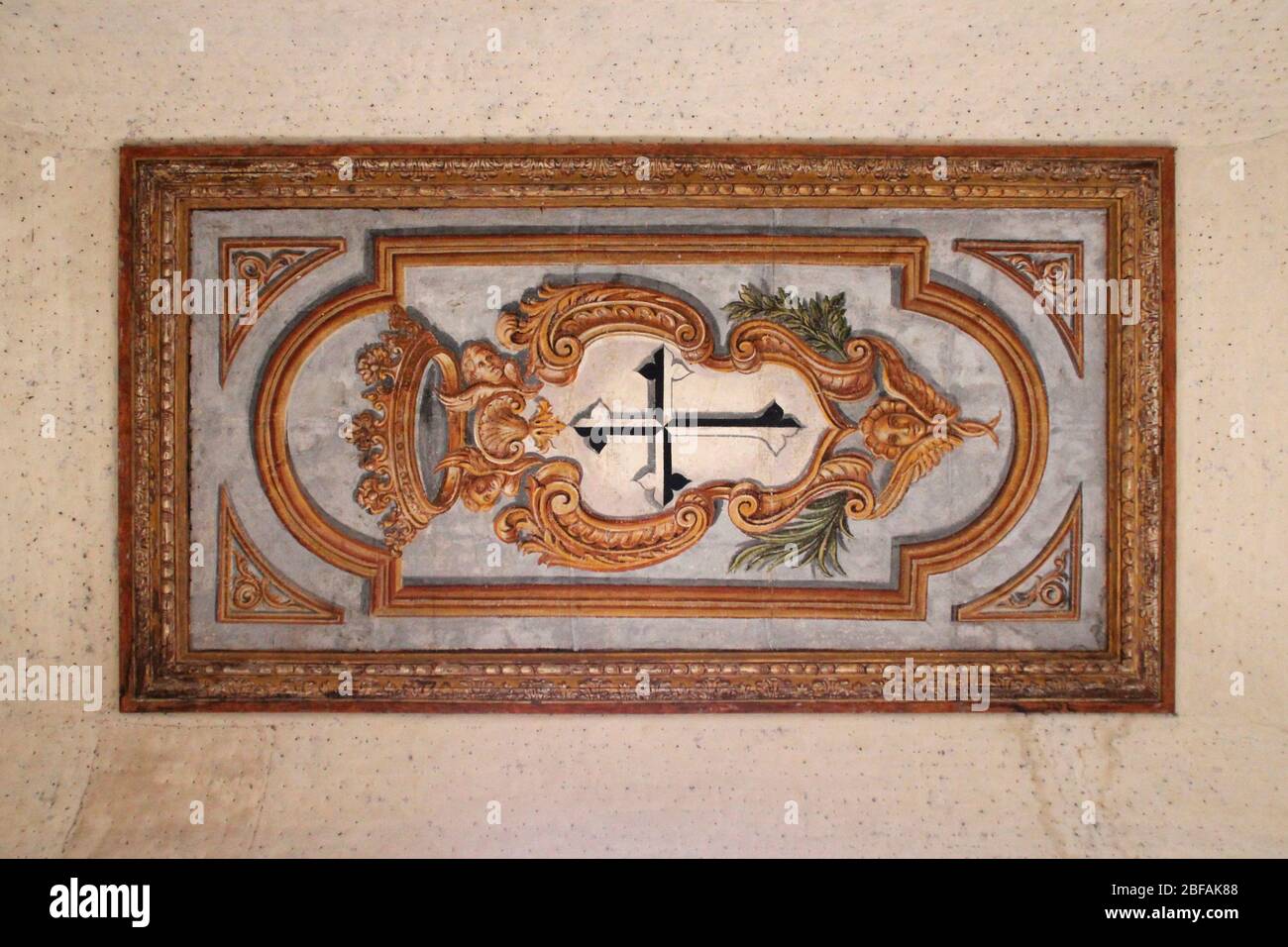 painted ceiling in a palace in vittoriosa in malta Stock Photo - Alamy