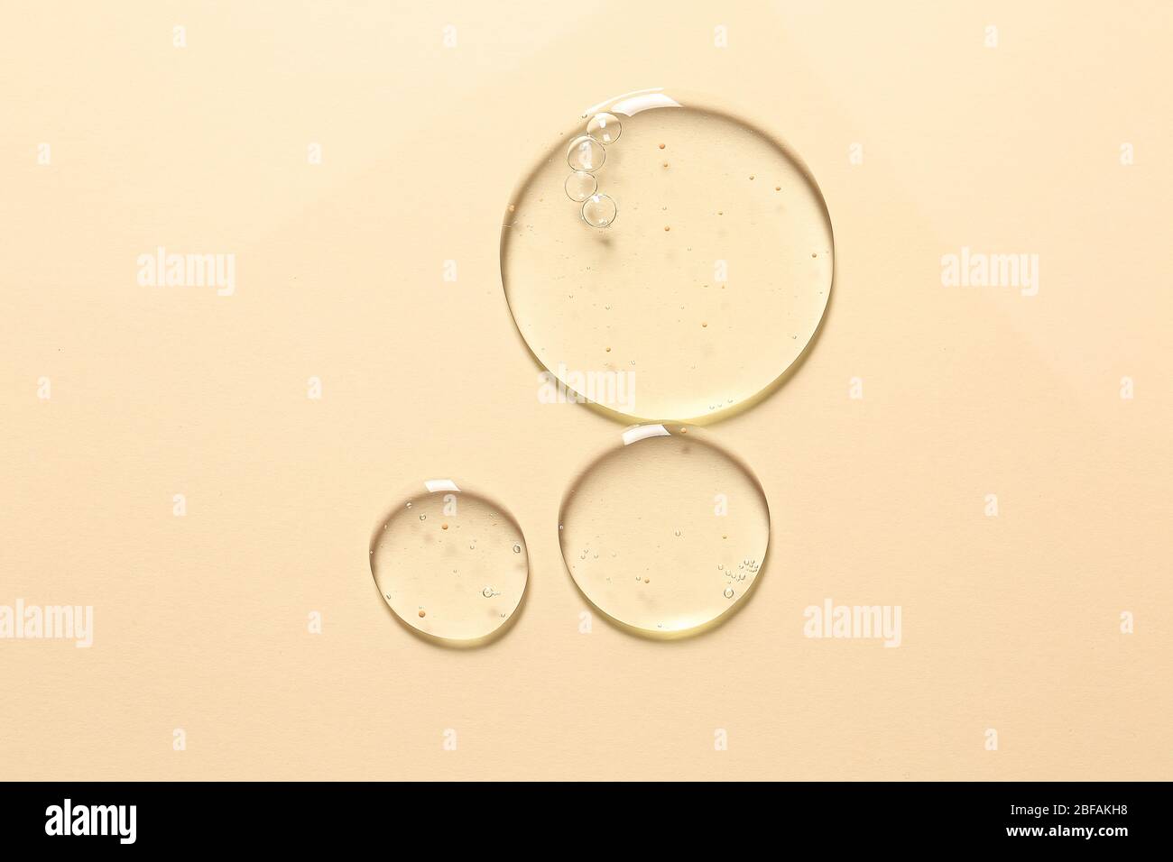 Shower gel on color background Stock Photo - Alamy