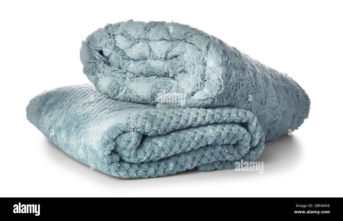 New soft folded blankets hi-res stock photography and images - Alamy