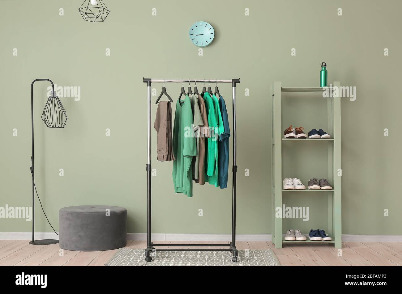 Interior of modern stylish dressing room Stock Photo - Alamy