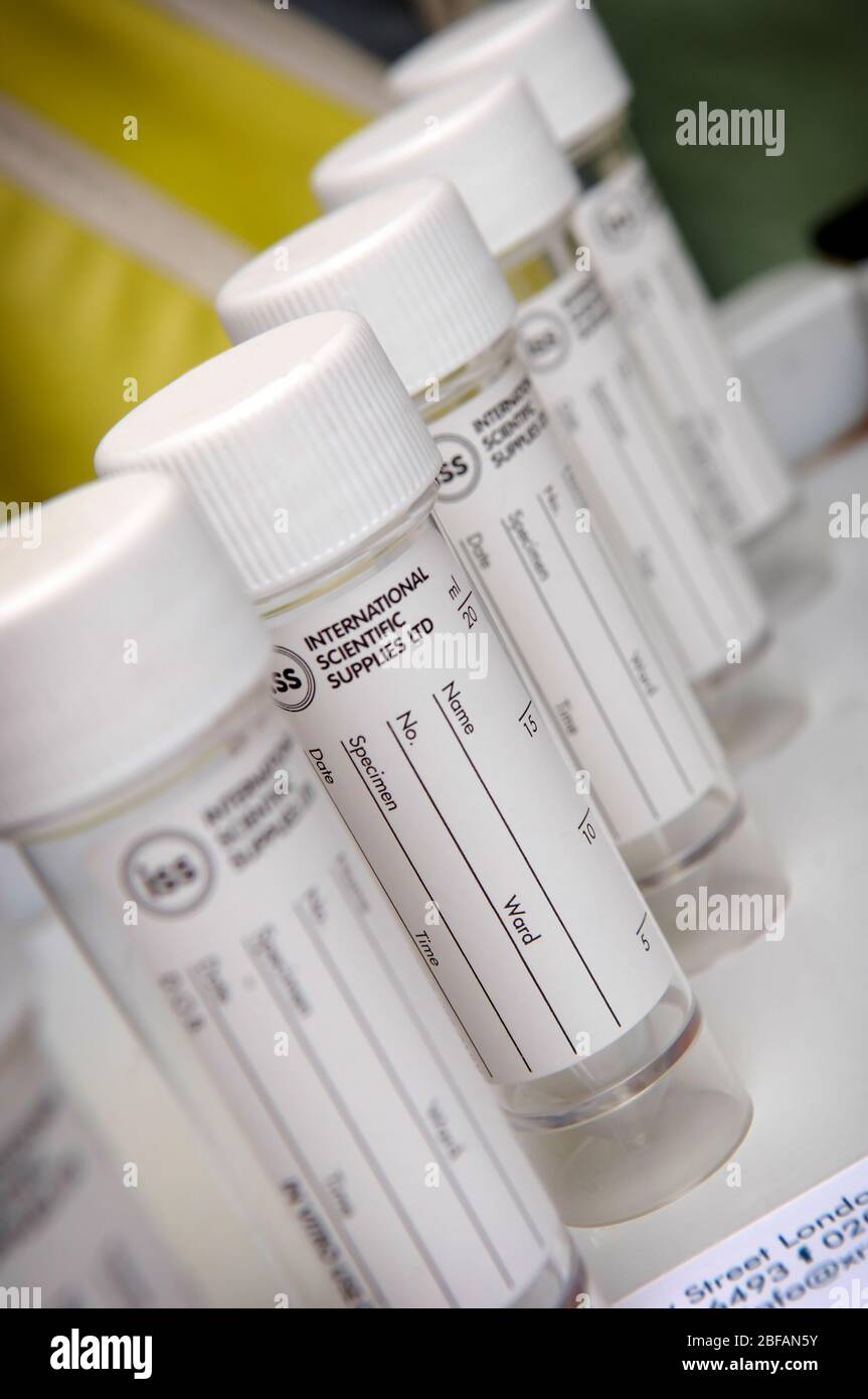 a Collection of Specimin tubes Stock Photo - Alamy