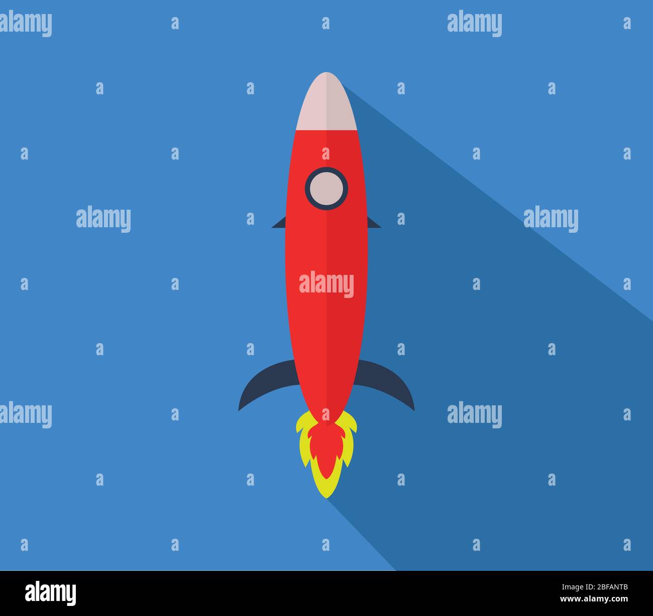 rocket icon illustrated in vector on white background Stock Vector ...