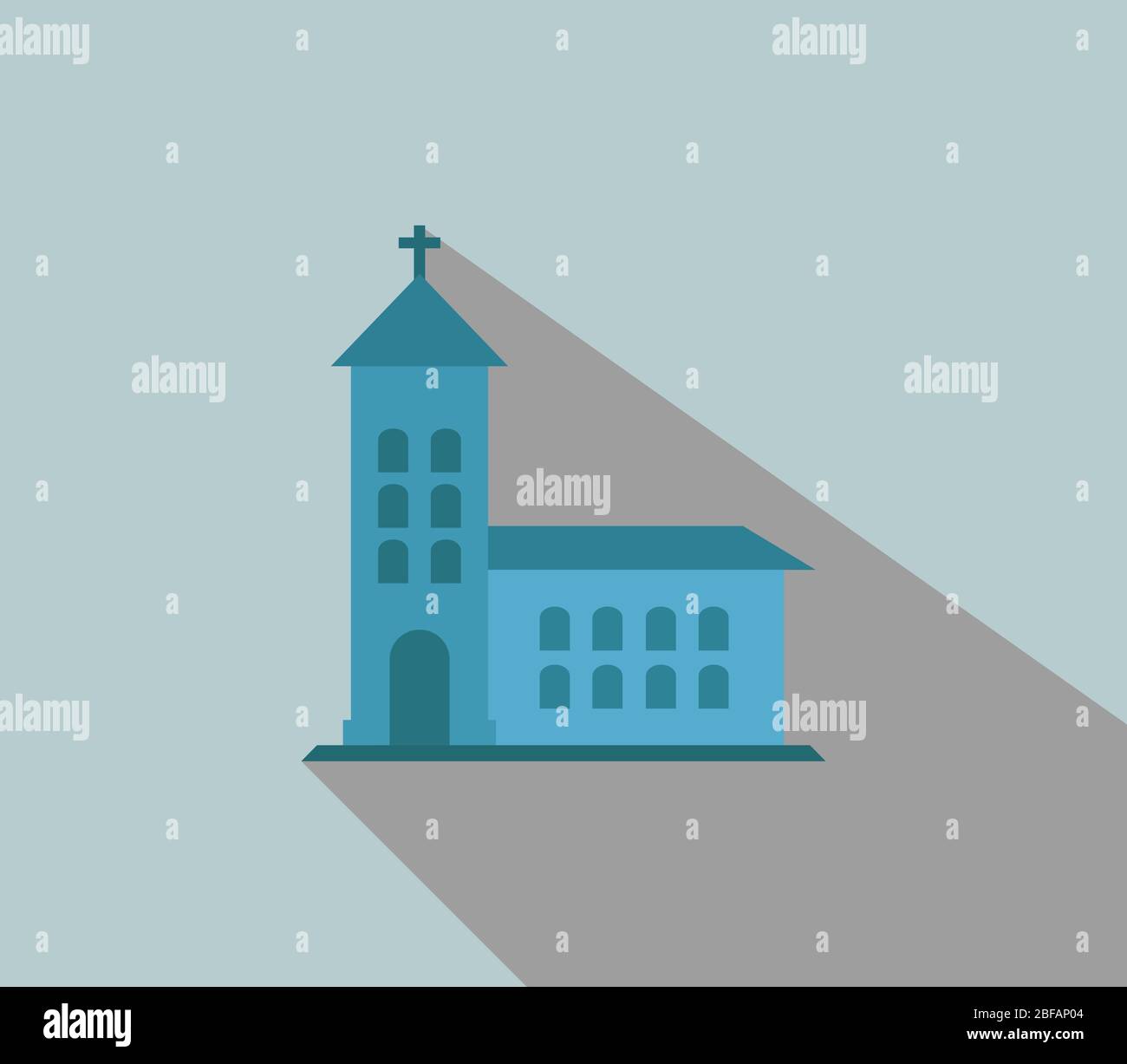 Church icon illustrated in vector on white background Stock Vector ...