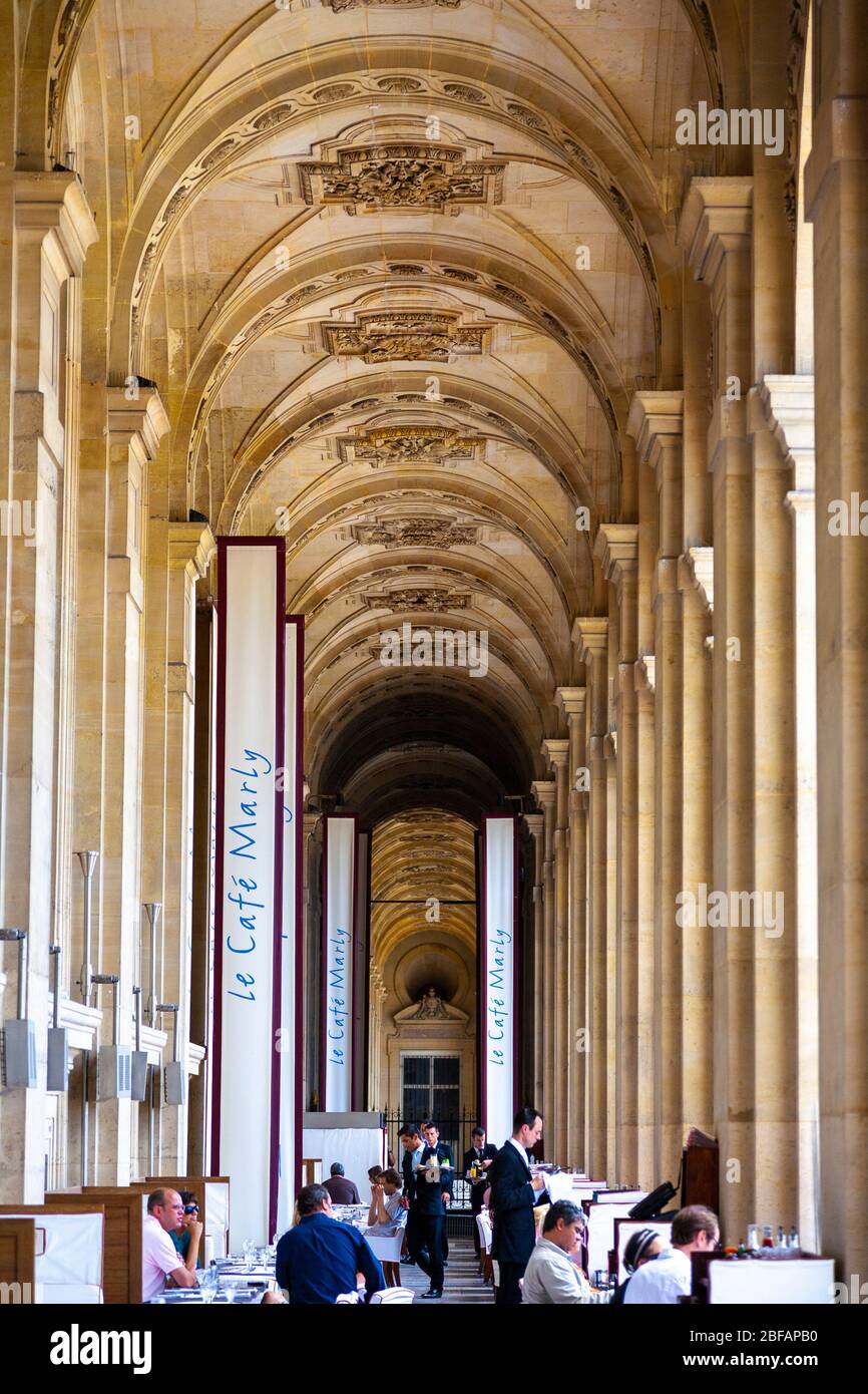 Restaurant at Louvre Museum, Paris, France Stock Photo - Alamy