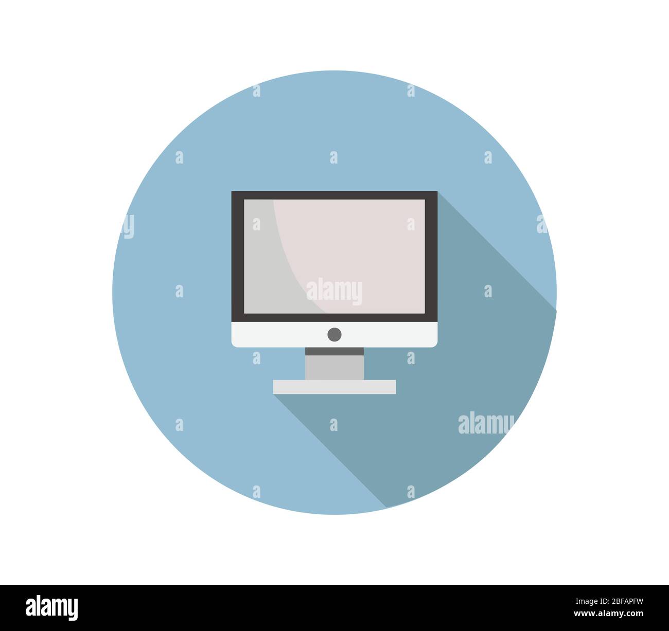 computer monitor icon illustrated in vector on white background Stock ...