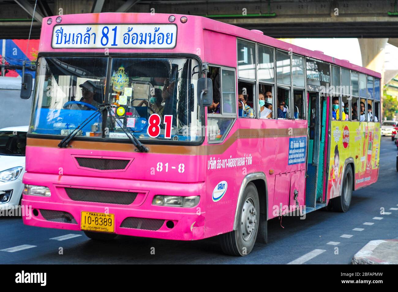Bus and public transport in Bangkok Thailand Stock Photo - Alamy