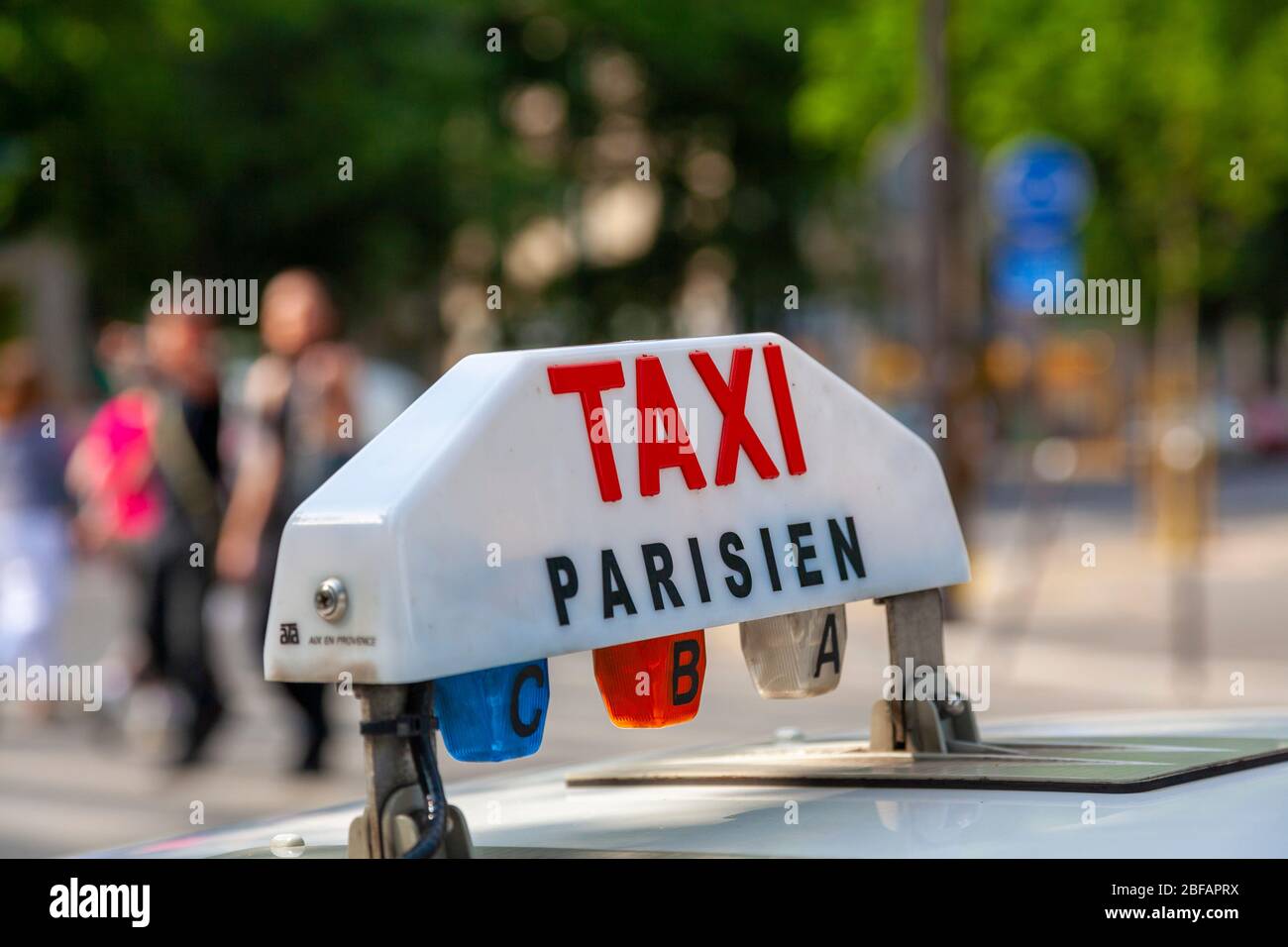Taxi Sign, Paris, France Stock Photo - Alamy