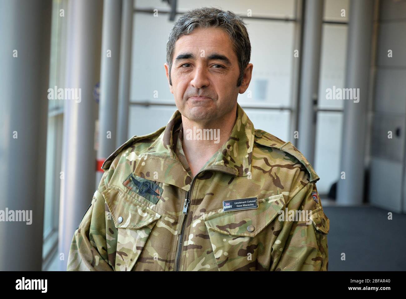 Lieutenant Colonel Dave Macaulay during the official opening of the new ...