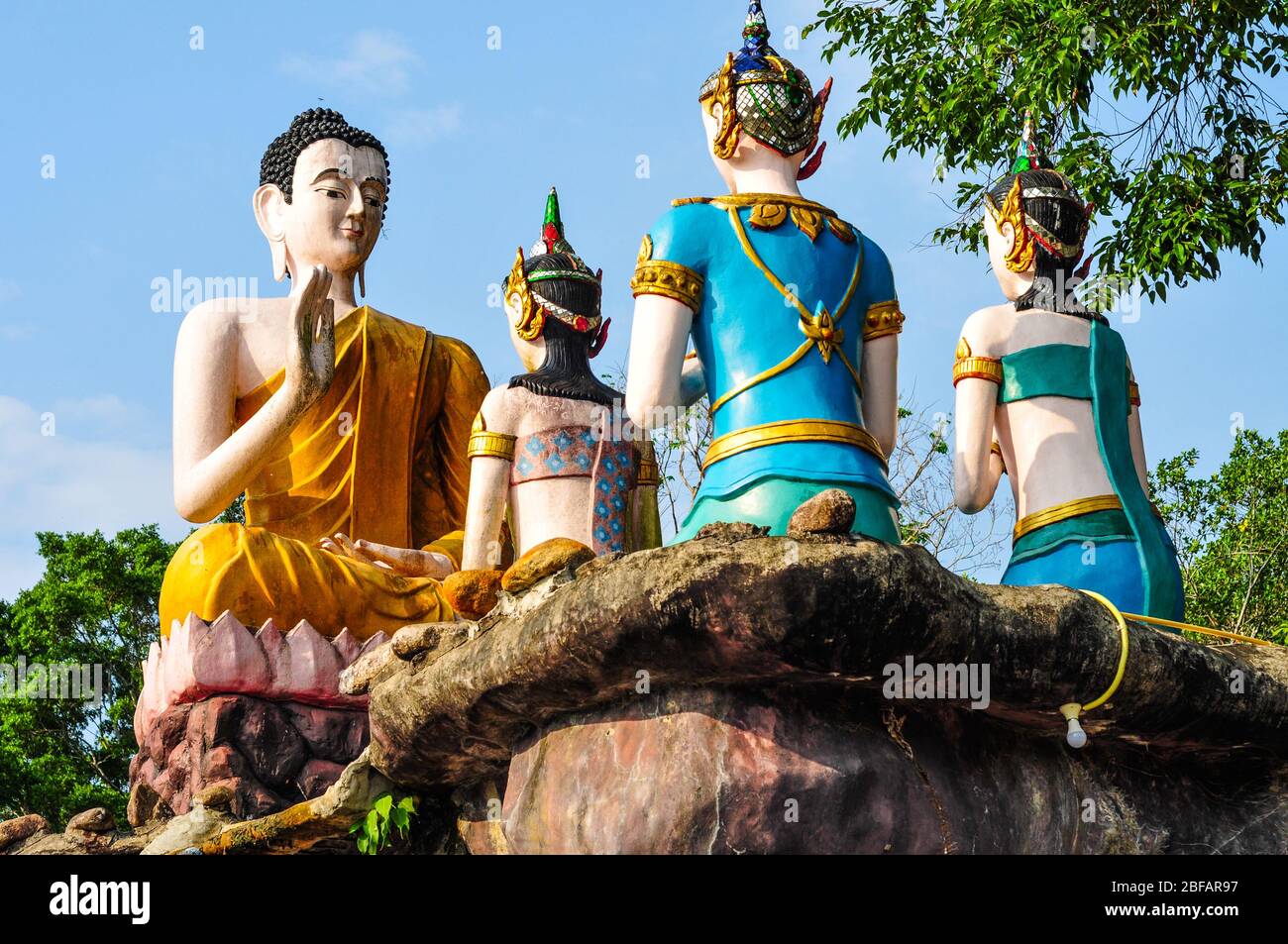 Buddhist sculpture park near Chantaburi in Thailand Stock Photo - Alamy