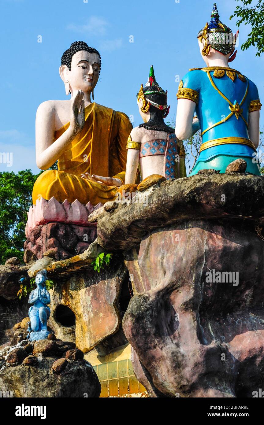 Buddhist sculpture park near Chantaburi in Thailand Stock Photo - Alamy