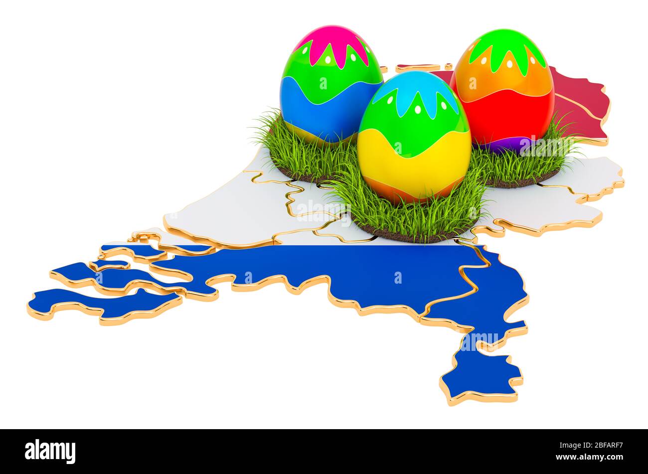 Netherlands map 3d hi-res stock photography and images - Alamy