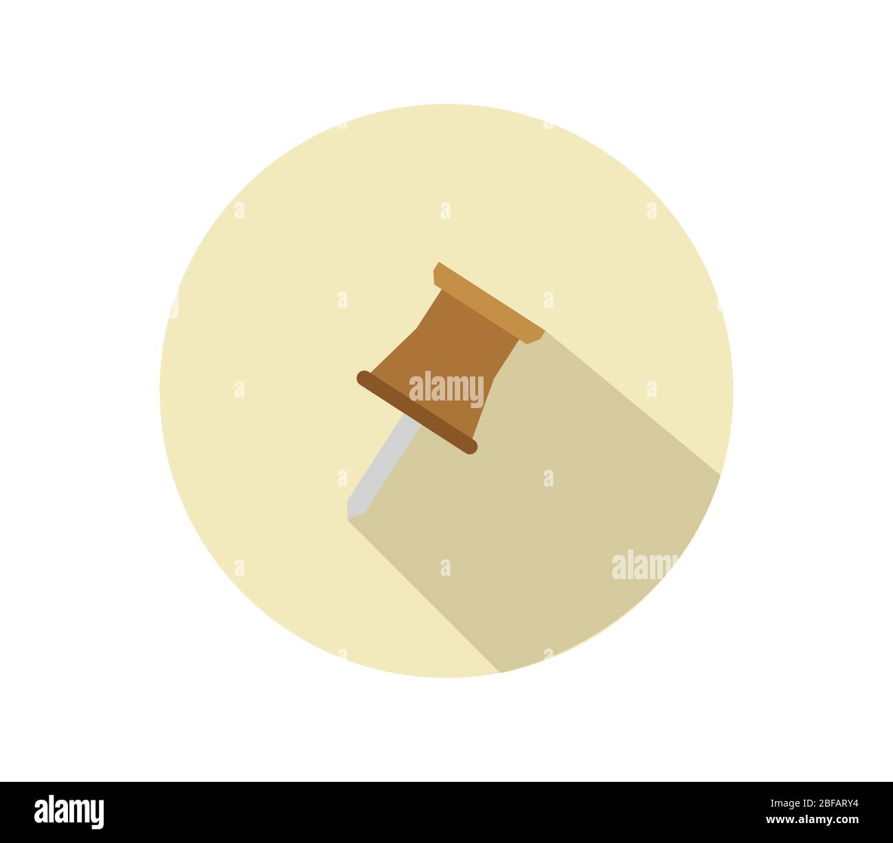 thumbtack icon illustrated in vector on white background Stock Vector ...