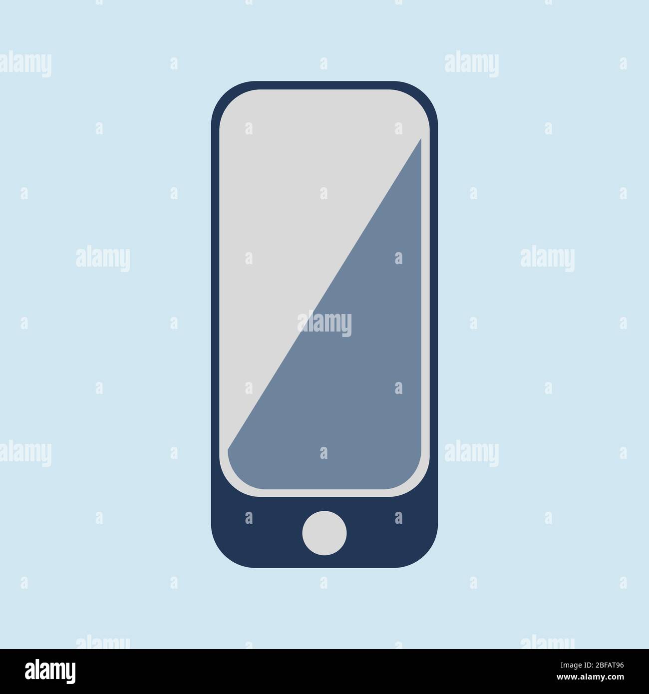 Flat glossy smartphone device Stock Vector Images - Alamy