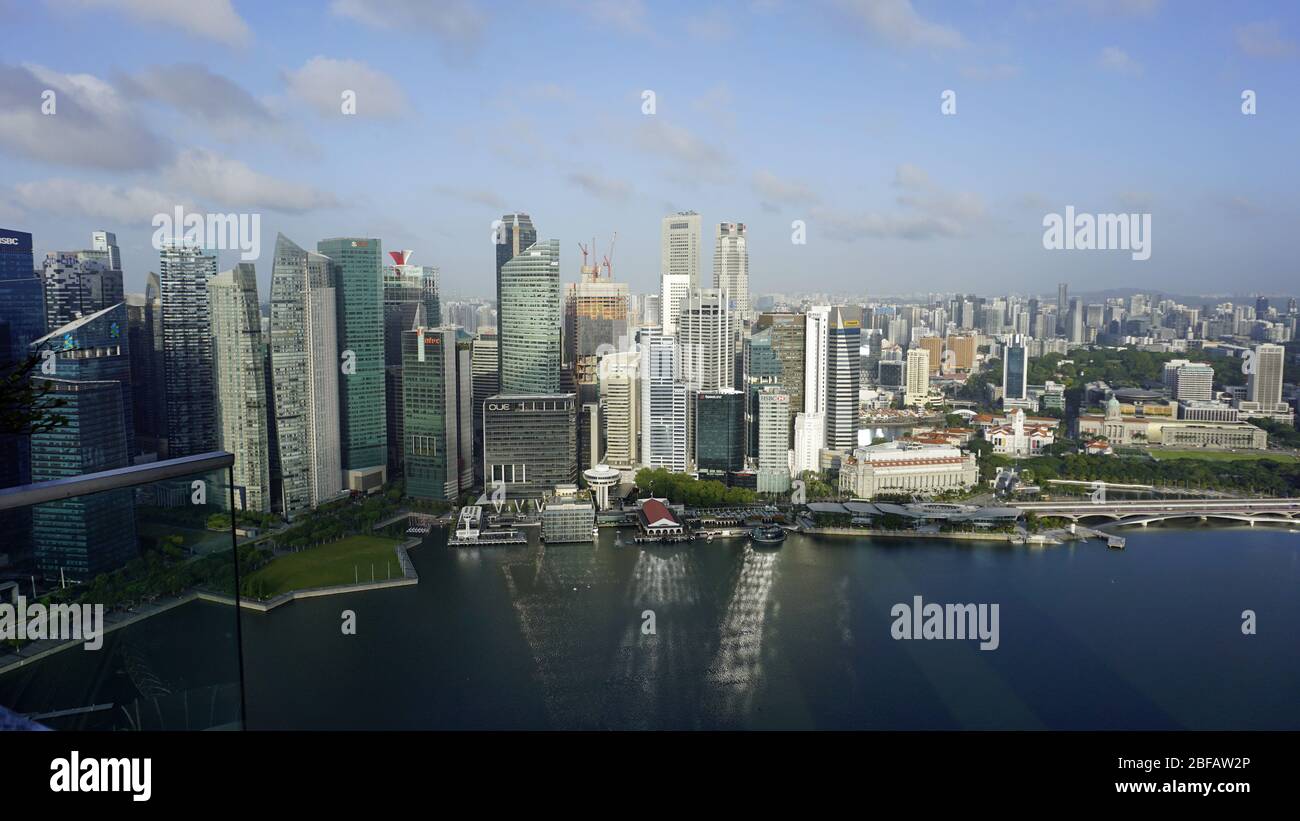 Singapore, circa march 2020: Skyline of Singapore City Stock Photo - Alamy