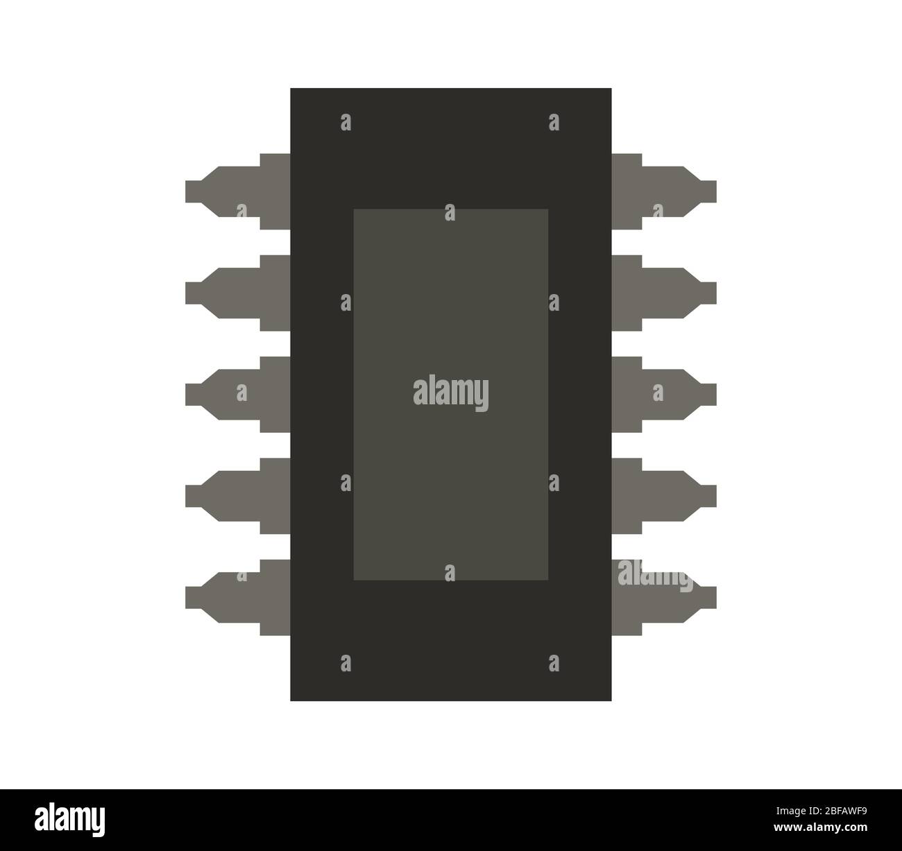 microchip icon illustrated in vector on white background Stock Vector ...