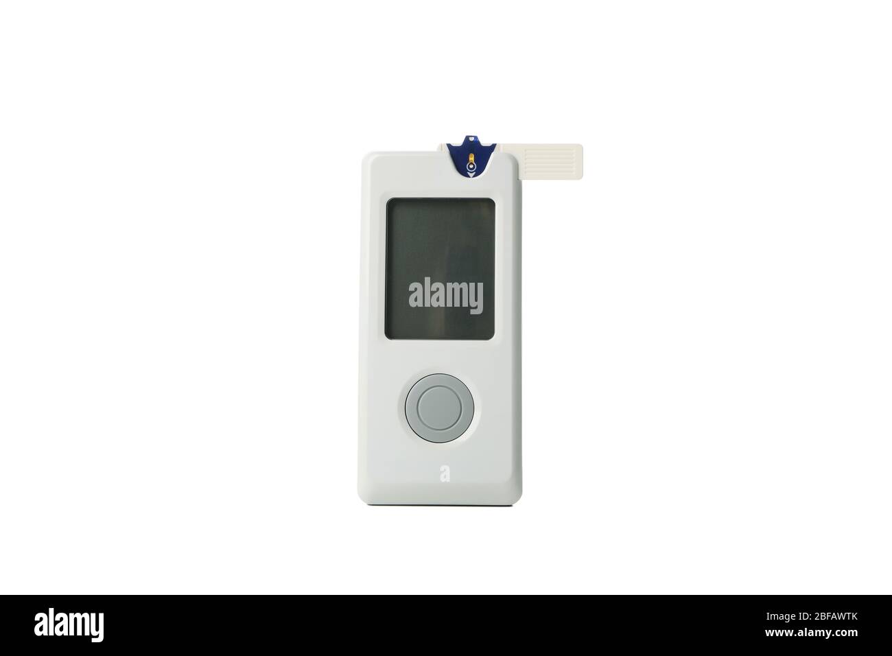 Blood glucose meter isolated on white background Stock Photo - Alamy