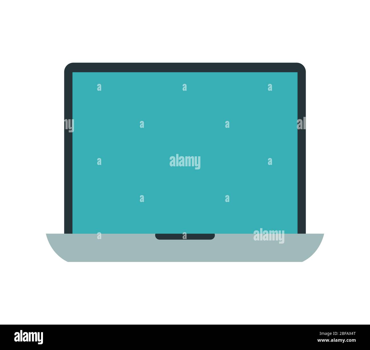 laptop icon illustrated in vector on white background Stock Vector ...