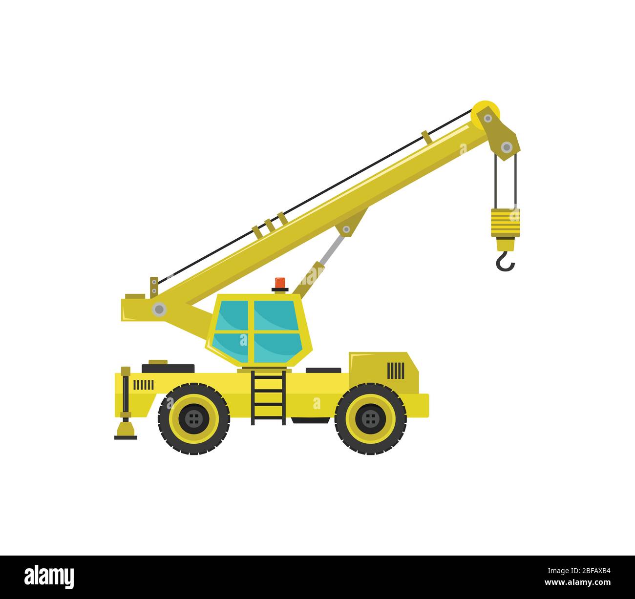 crane icon illustrated in vector on white background Stock Vector Image ...