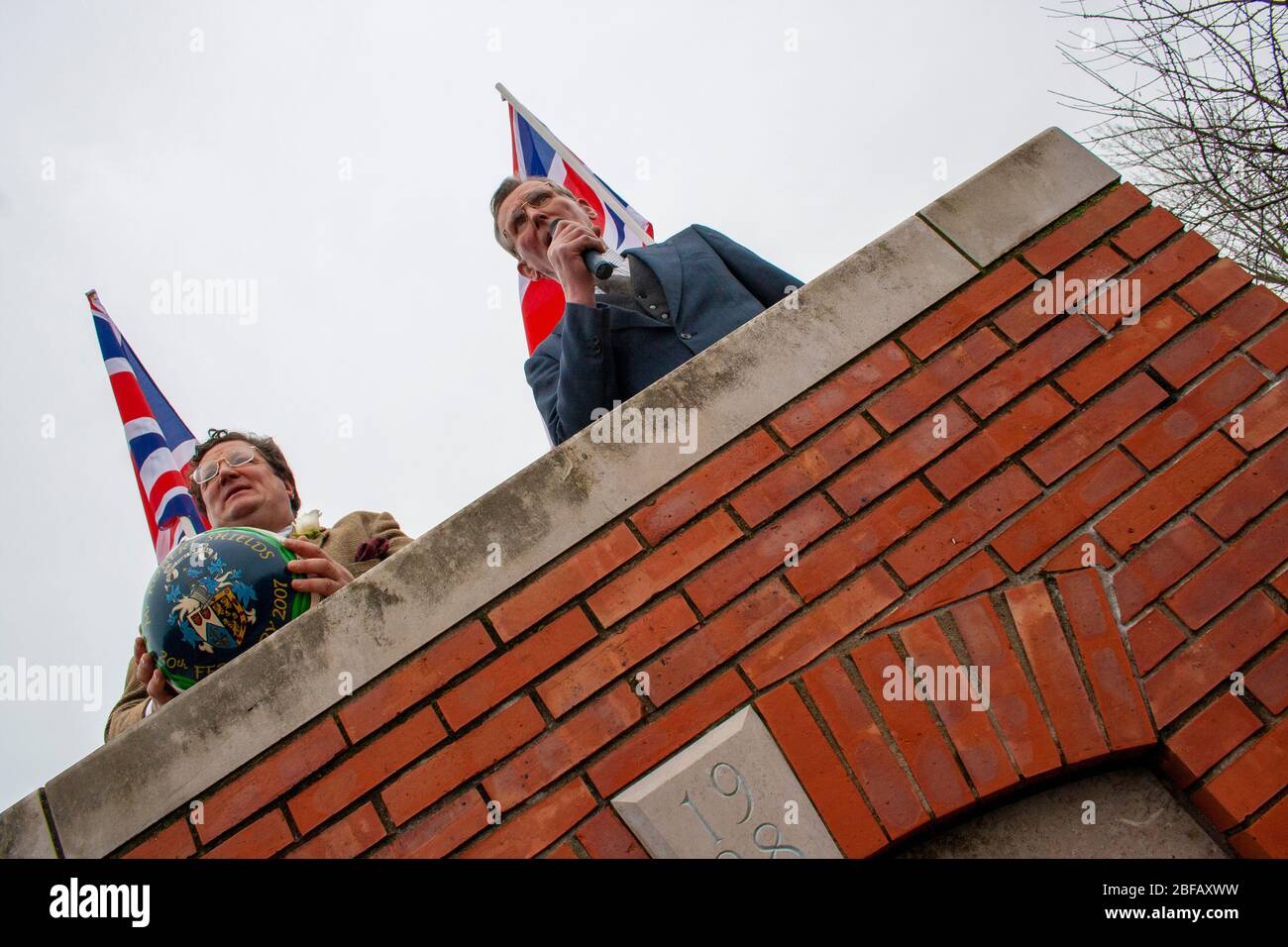 Ashbourne Royal Shrovetide Football, Ashbourne, Derbyshire, UK Stock ...