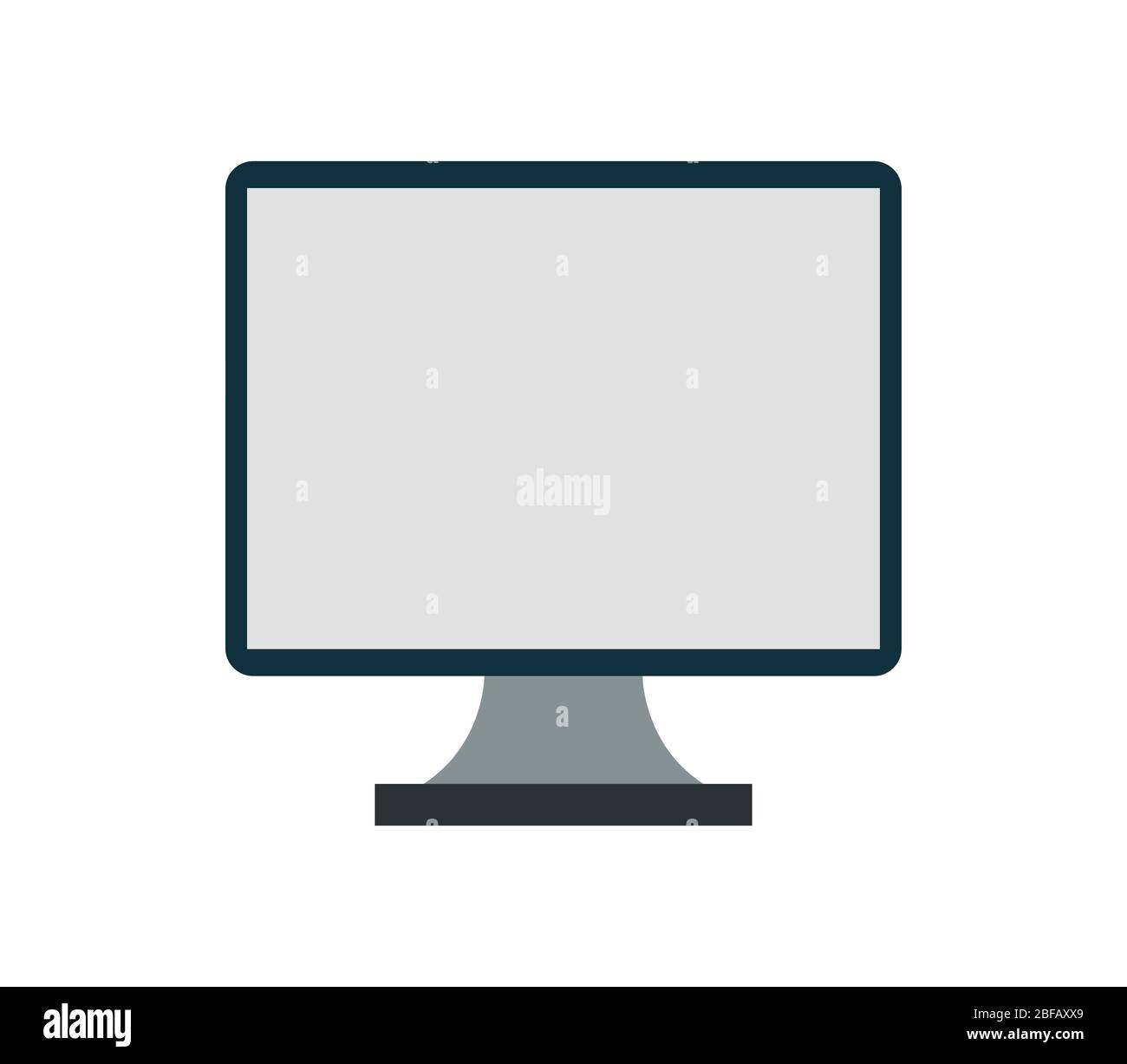 monitor icon illustrated in vector on white background Stock Vector ...