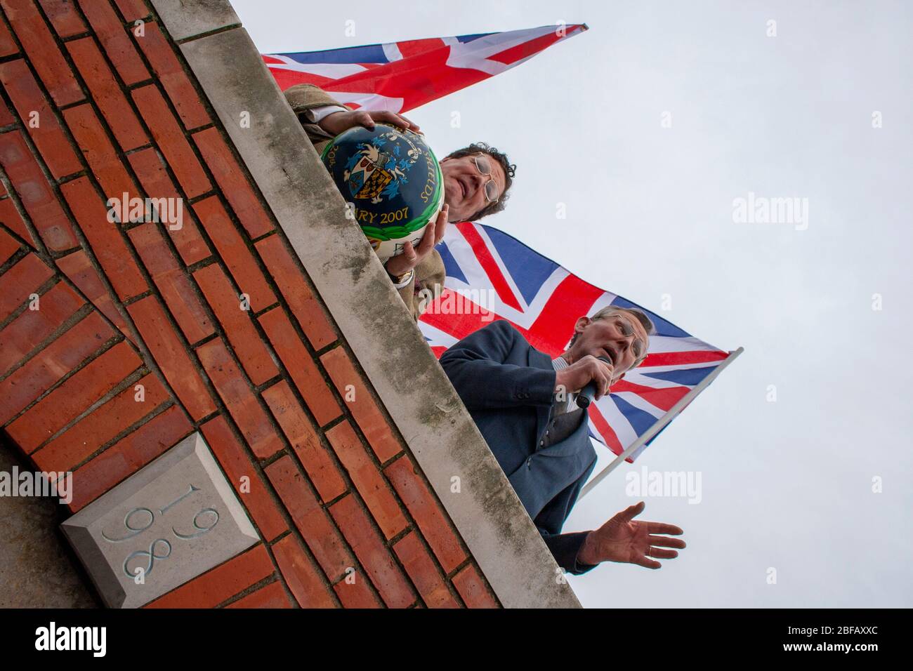 Ashbourne Royal Shrovetide Football, Ashbourne, Derbyshire, UK Stock ...